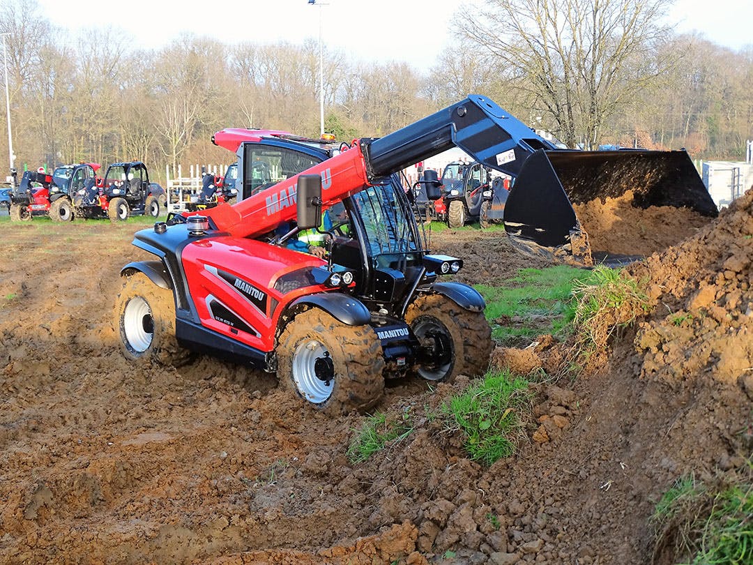 Manoeuvreren met mini-Manitou - Trekker