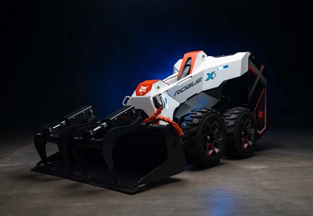 Bobcat toont nieuwe versie van autonome RogueX-schranklader - Trekker